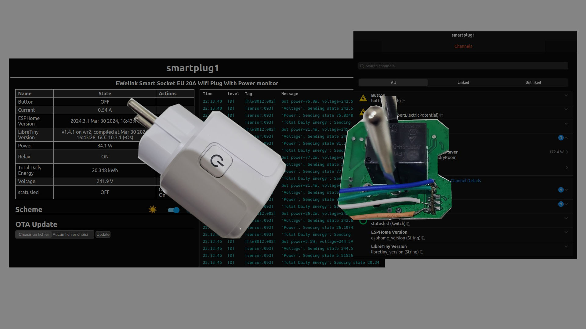 Converting a Tuya power plug to ESPHome device | bluemind.org